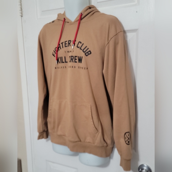 Kill Crew | Sweaters | Kill Crew Hoodie Mens Brown Fighters Club ...